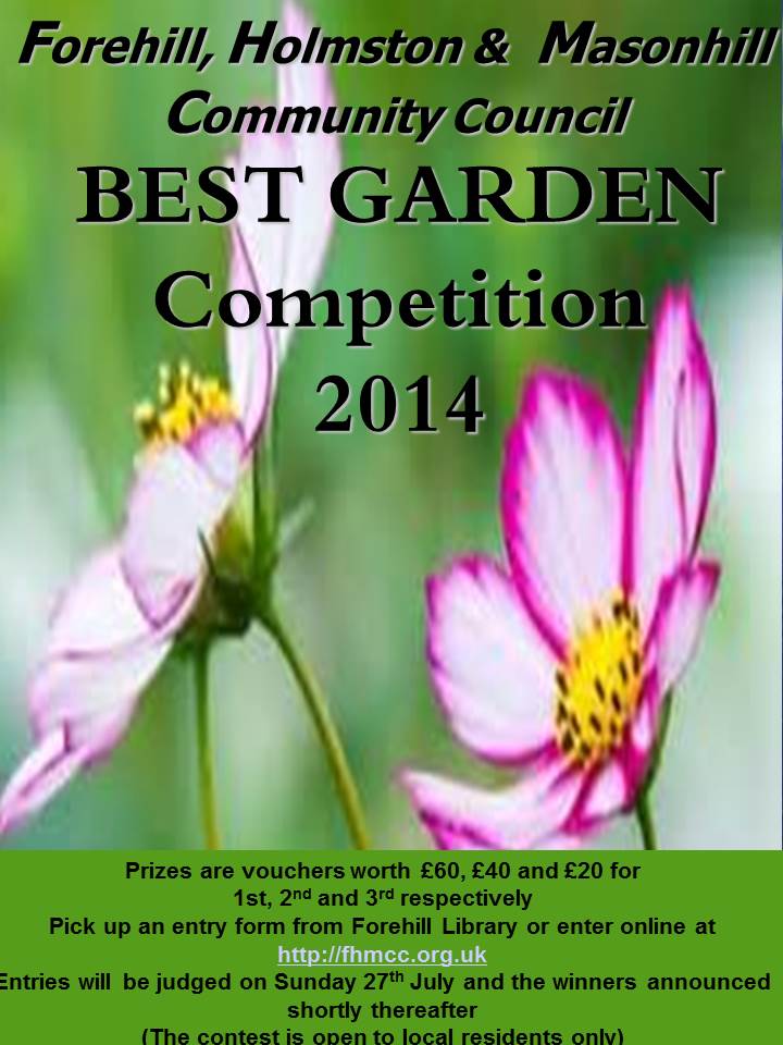 Forehill, Holmston and Masonhill Community Council. Upcoming Events.